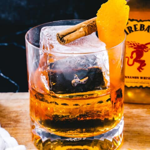 Fireball Old Fashioned – A Couple Cooks