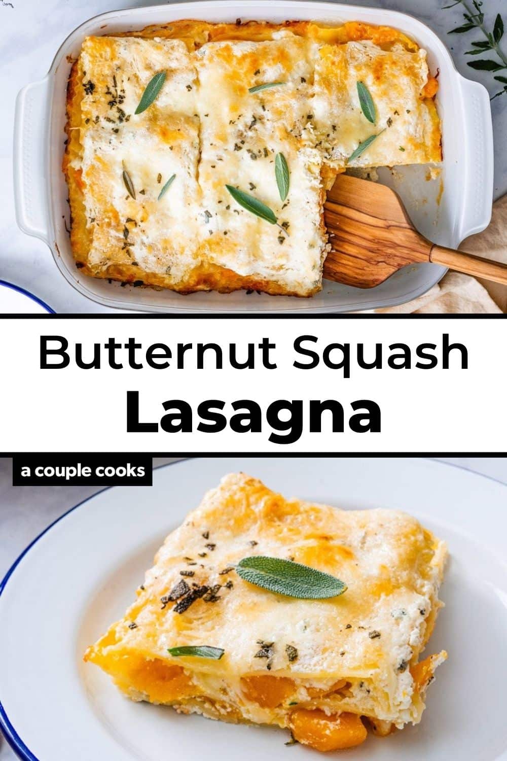 Butternut Squash Lasagna with Sage – A Couple Cooks