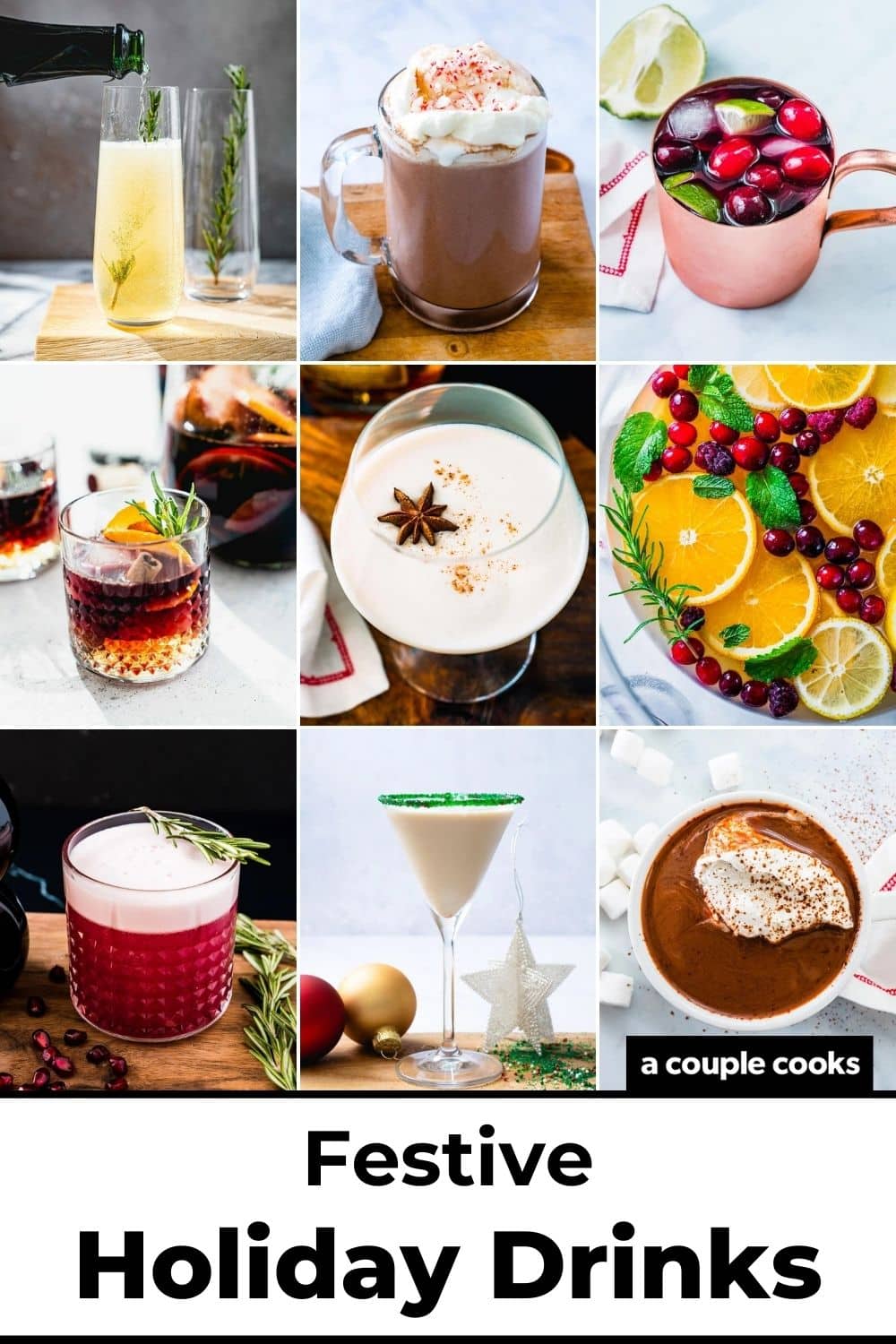 35 Festive Holiday Drinks – A Couple Cooks