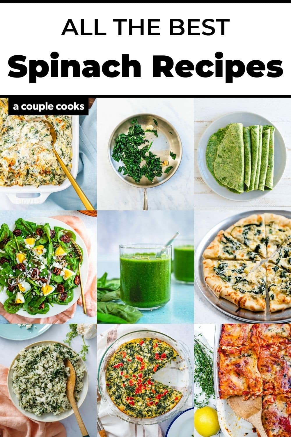 30 Tasty Spinach Recipes – A Couple Cooks