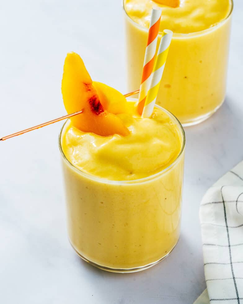 Peach Mango Smoothie – A Couple Cooks