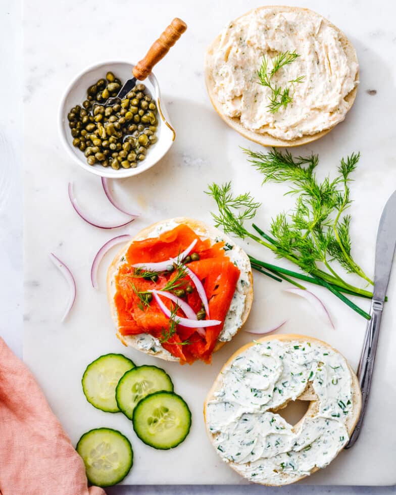 Smoked Salmon Bagel – A Couple Cooks