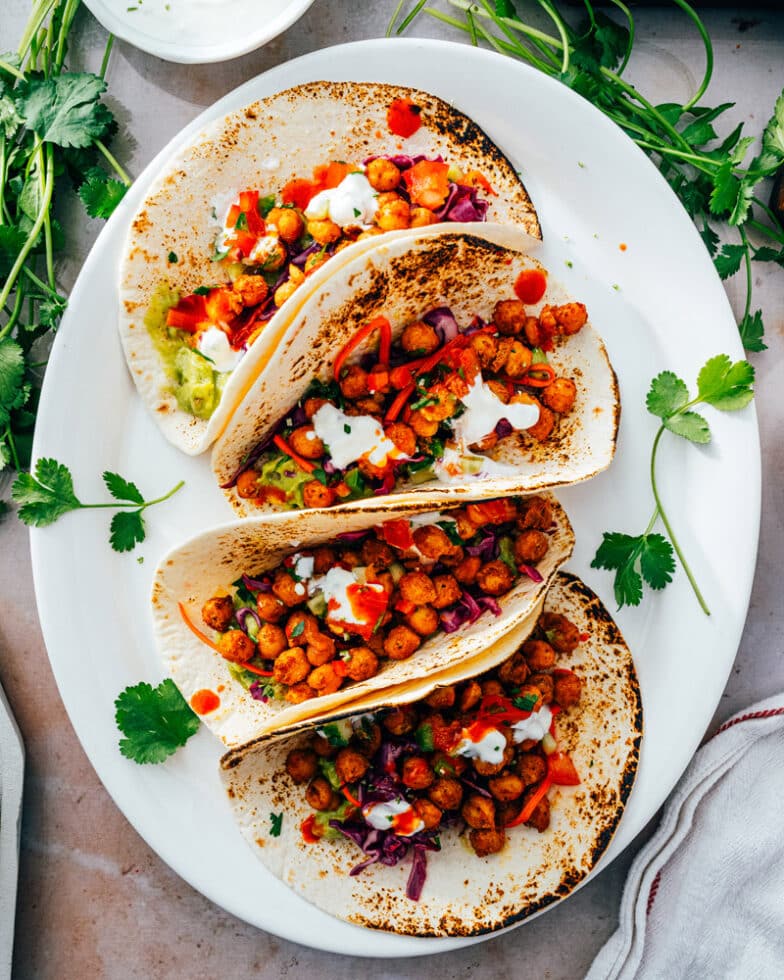 Quick Chickpea Tacos – A Couple Cooks