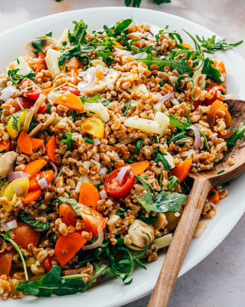 Hearty Farro Salad – A Couple Cooks