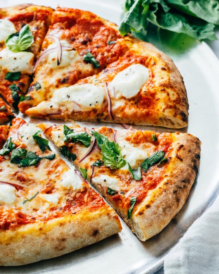 Goat Cheese Pizza (With Homemade Pizza Sauce!)