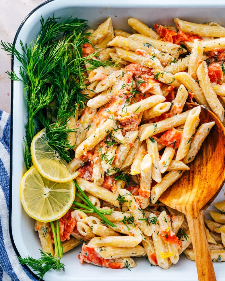 Smoked Salmon Pasta – A Couple Cooks