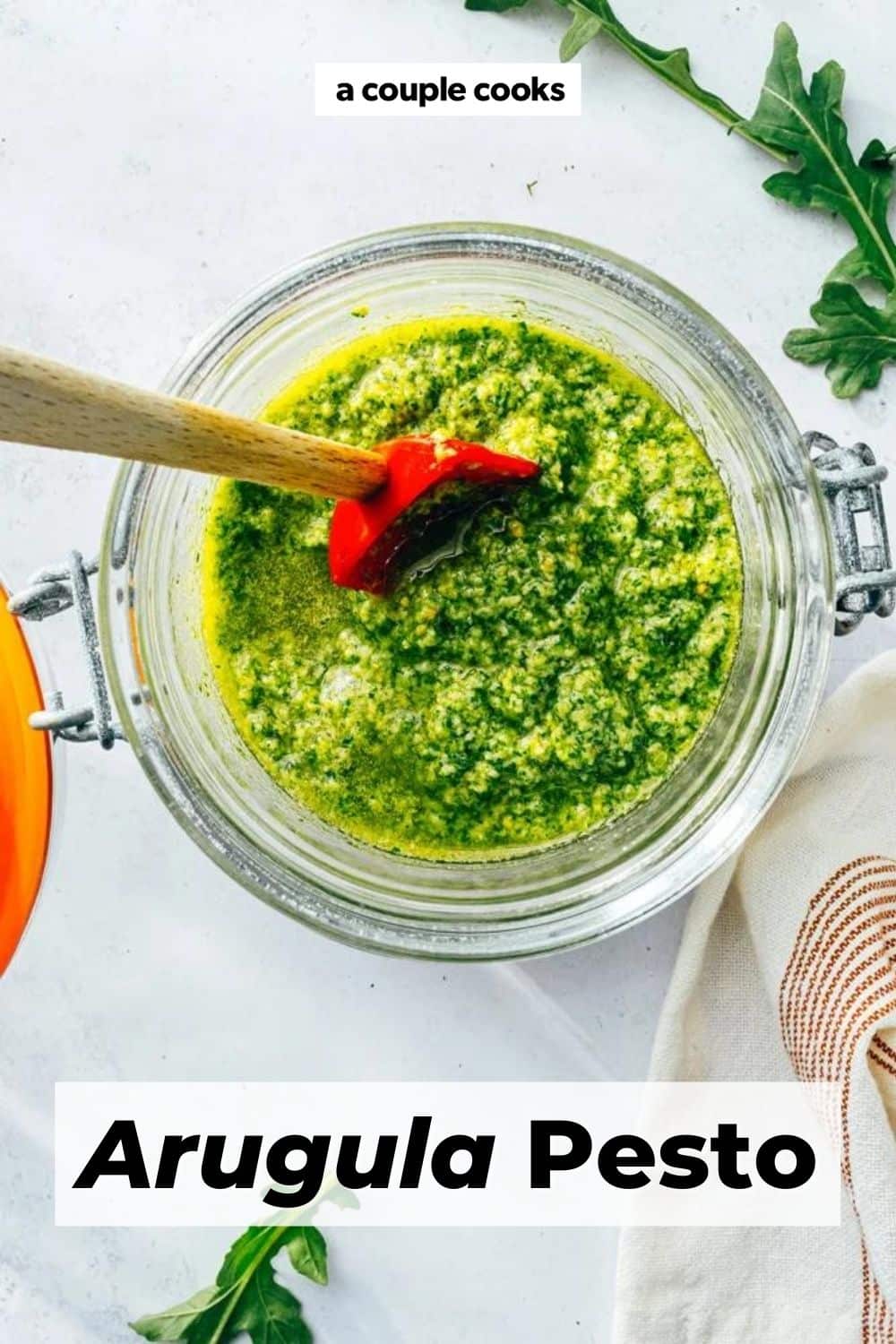 Easy Arugula Pesto – A Couple Cooks