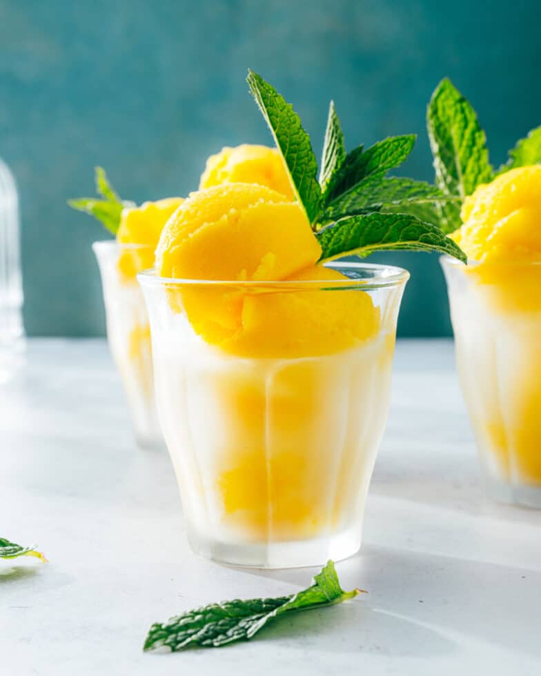 Easy Mango Sorbet – A Couple Cooks