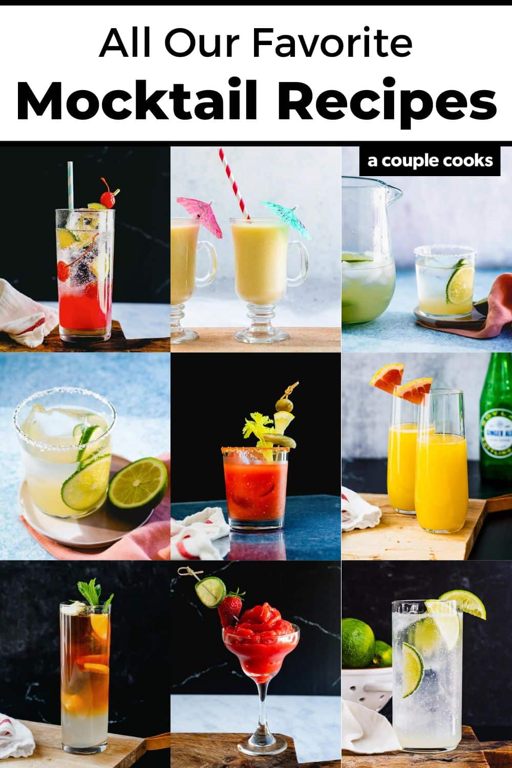 15 Easy Mocktail Recipes – A Couple Cooks