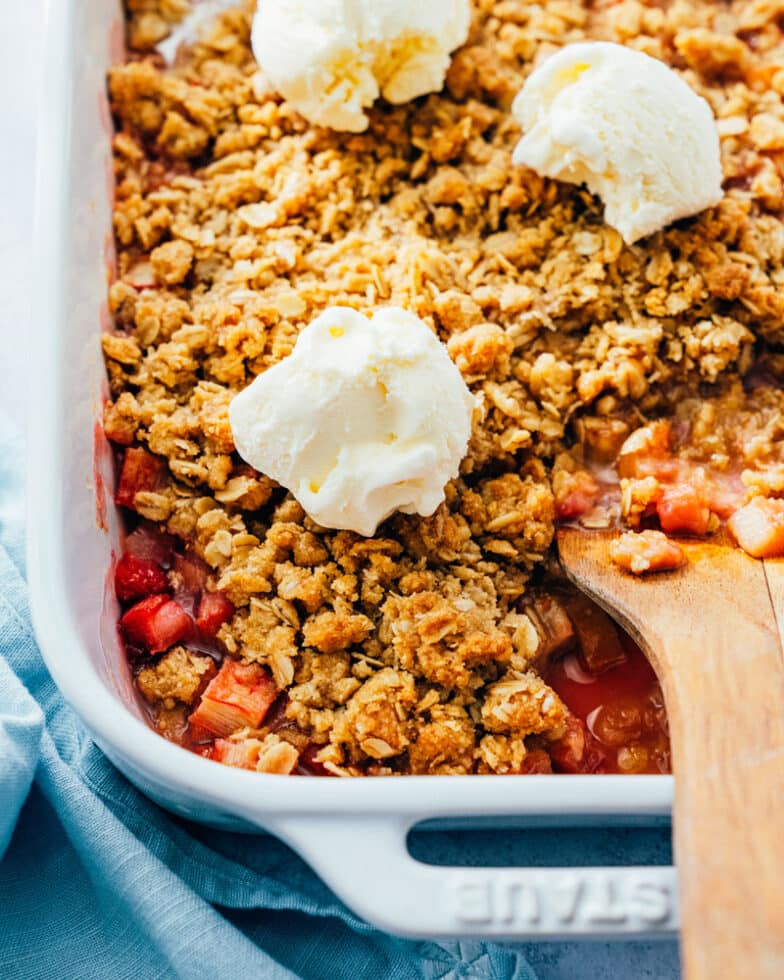Classic Rhubarb Crisp – A Couple Cooks