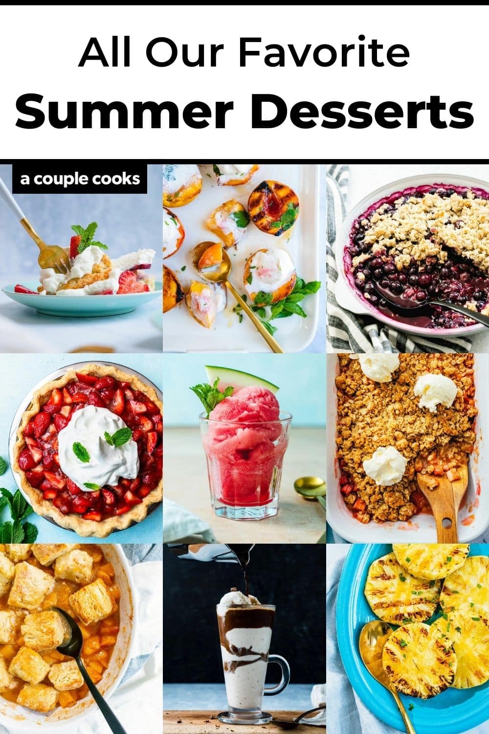 30 Summer Desserts Everyone Should Try – A Couple Cooks