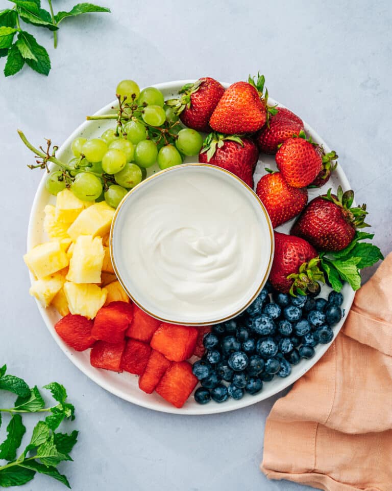 Easy Fruit Dip – A Couple Cooks