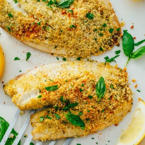 Parmesan Crusted Tilapia – A Couple Cooks