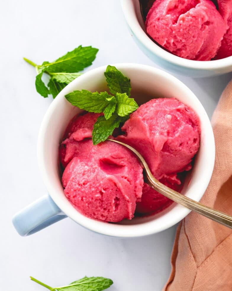 Raspberry Sherbet – A Couple Cooks