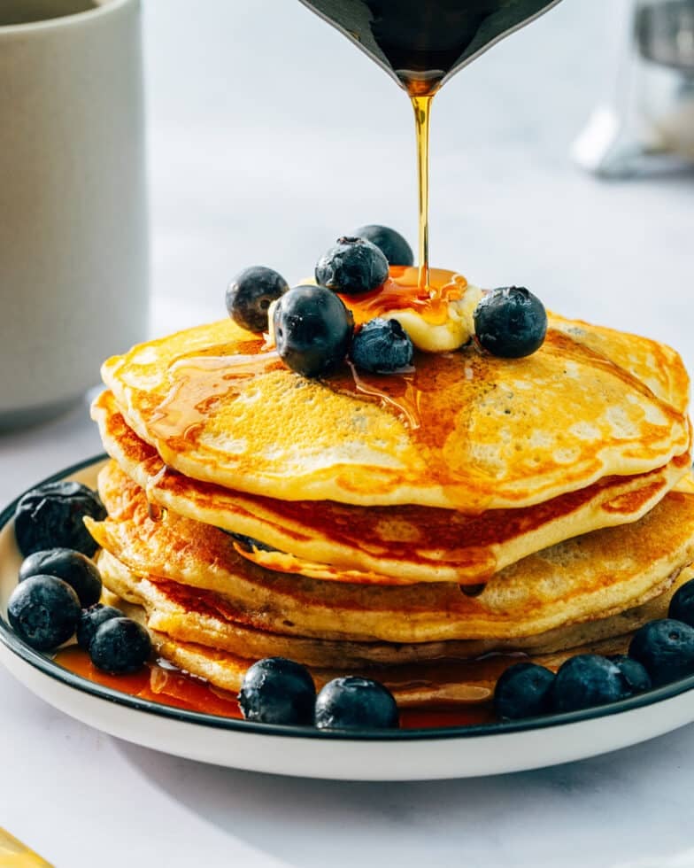 Classic Blueberry Pancakes – A Couple Cooks