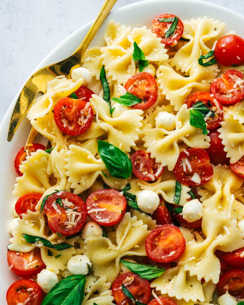 Caprese Pasta Salad – A Couple Cooks