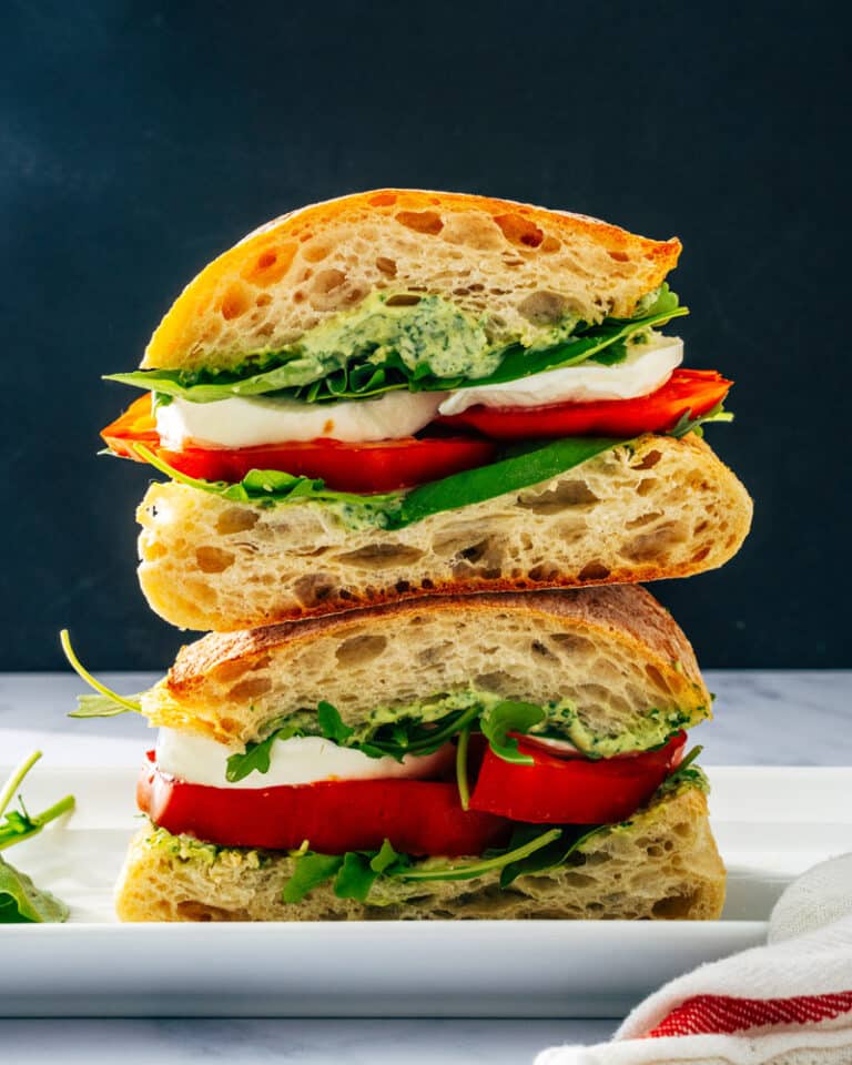 Caprese Sandwich – A Couple Cooks