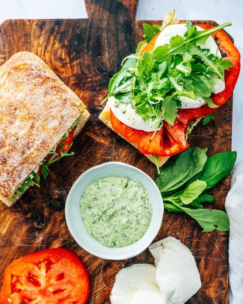 Caprese Sandwich – A Couple Cooks
