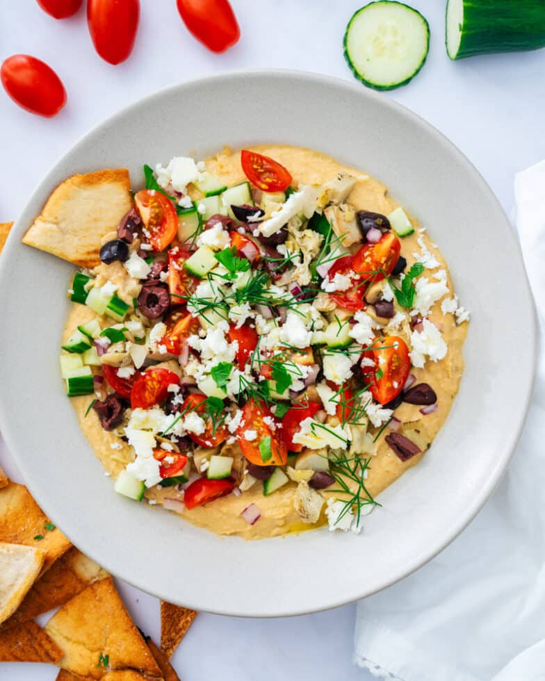 Loaded Hummus Dip – A Couple Cooks