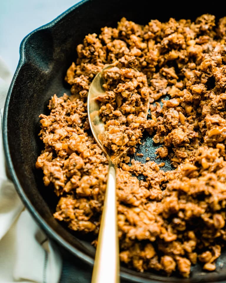 Vegan Ground Beef Crumbles – A Couple Cooks