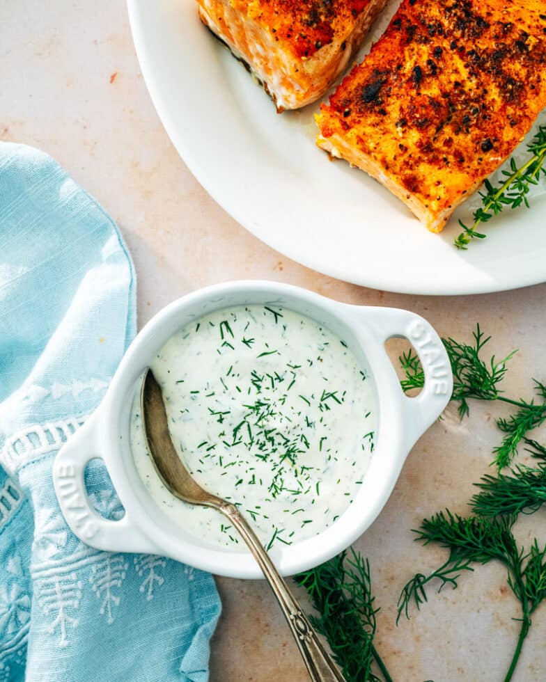Dill Sauce for Salmon – A Couple Cooks