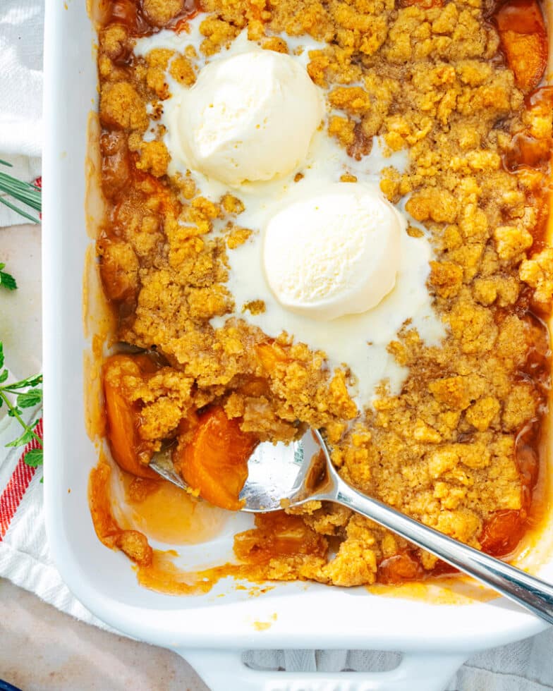 Peach Crumble – A Couple Cooks