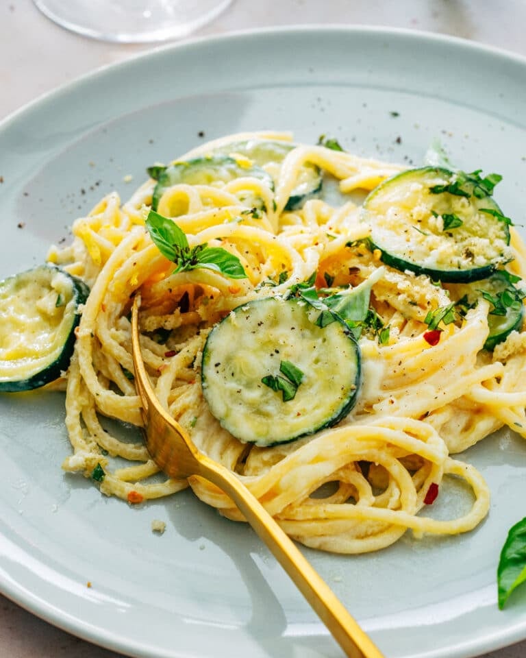 Creamy Zucchini Pasta – A Couple Cooks