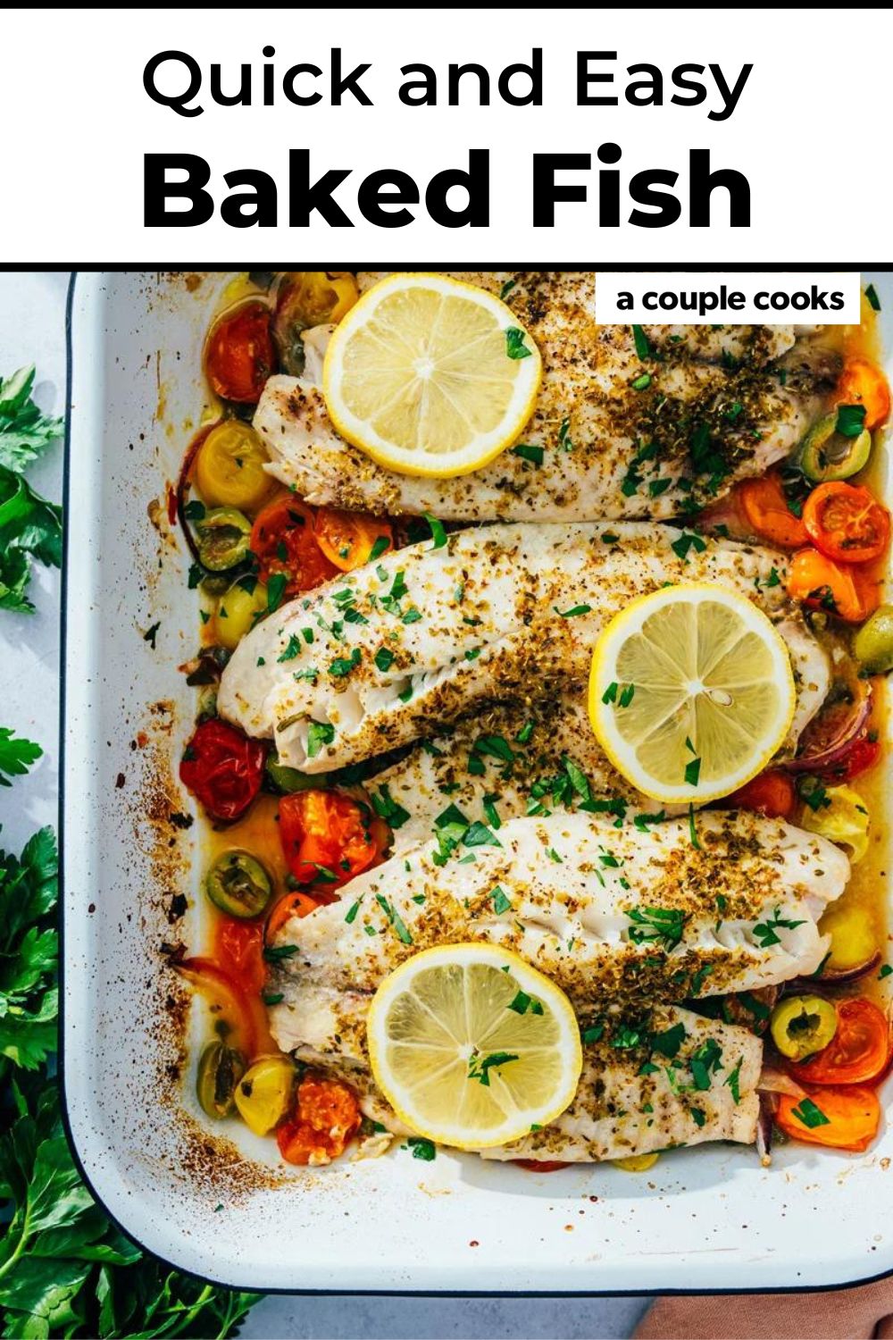 Easy Baked Fish – A Couple Cooks