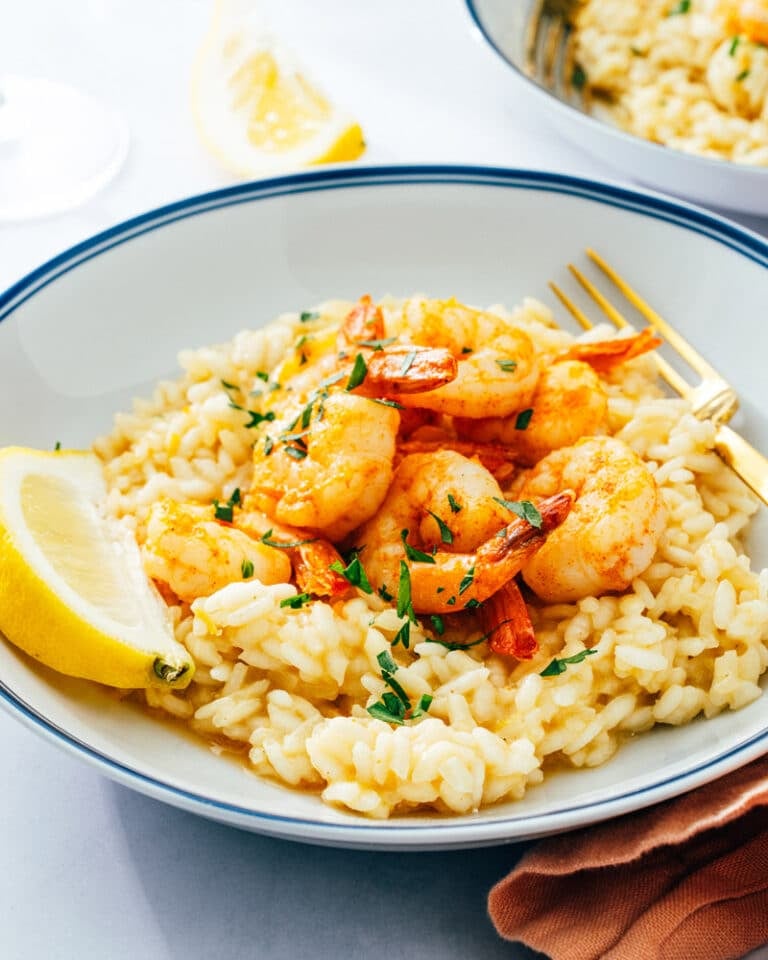 Creamy Shrimp Risotto – A Couple Cooks