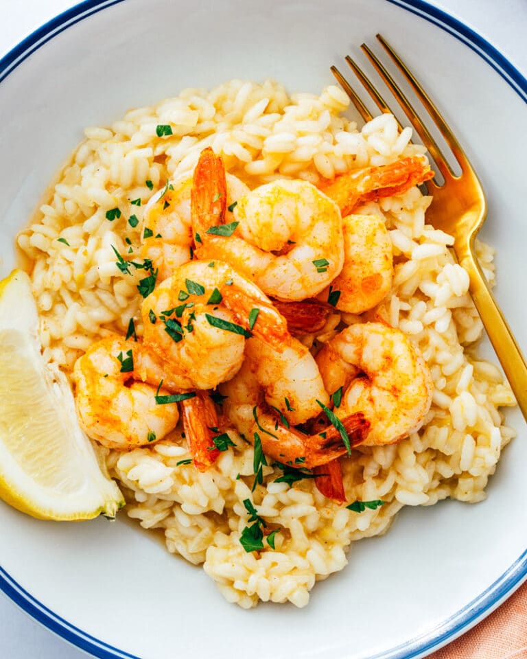 Creamy Shrimp Risotto – A Couple Cooks