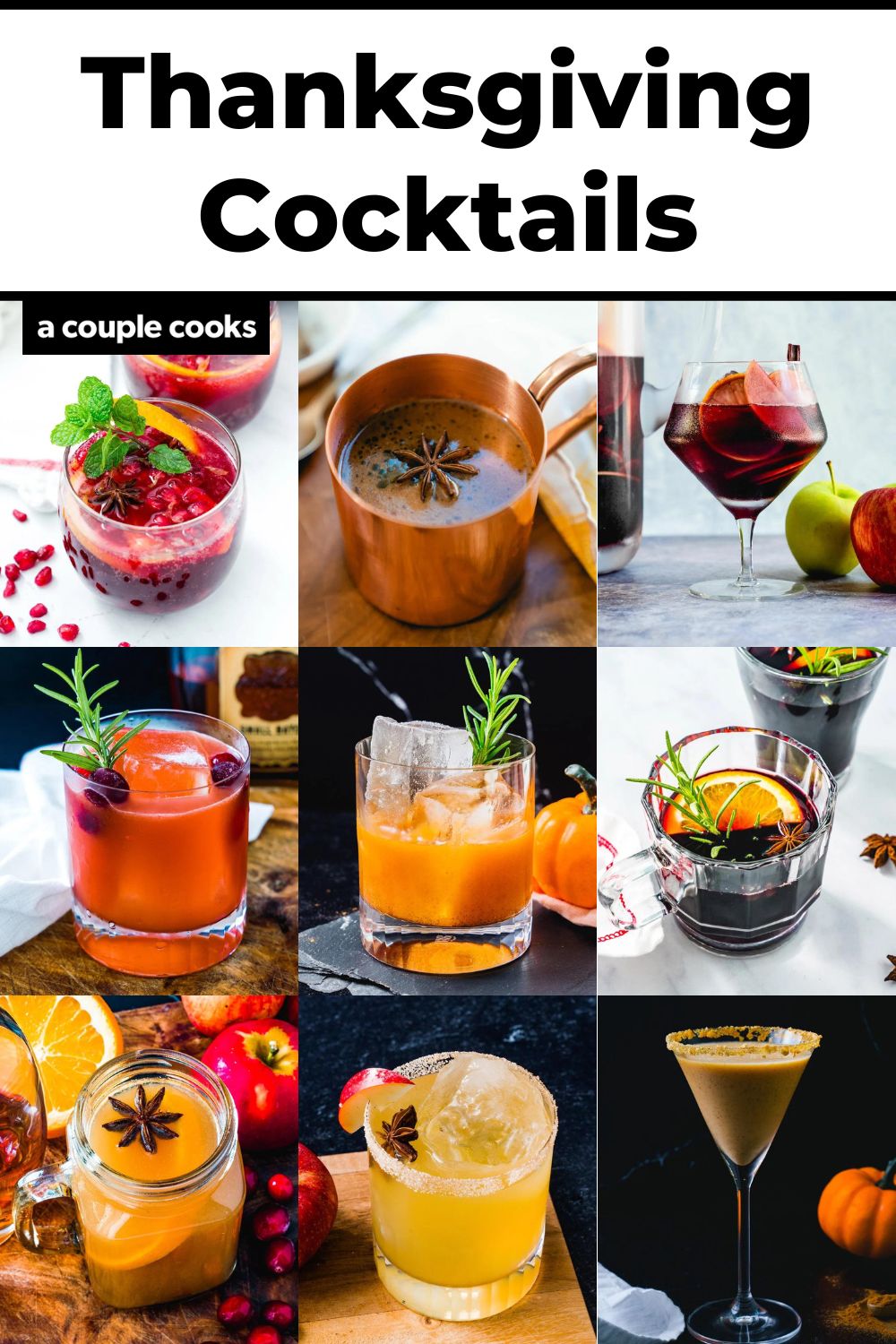 25 Great Thanksgiving Cocktails – A Couple Cooks