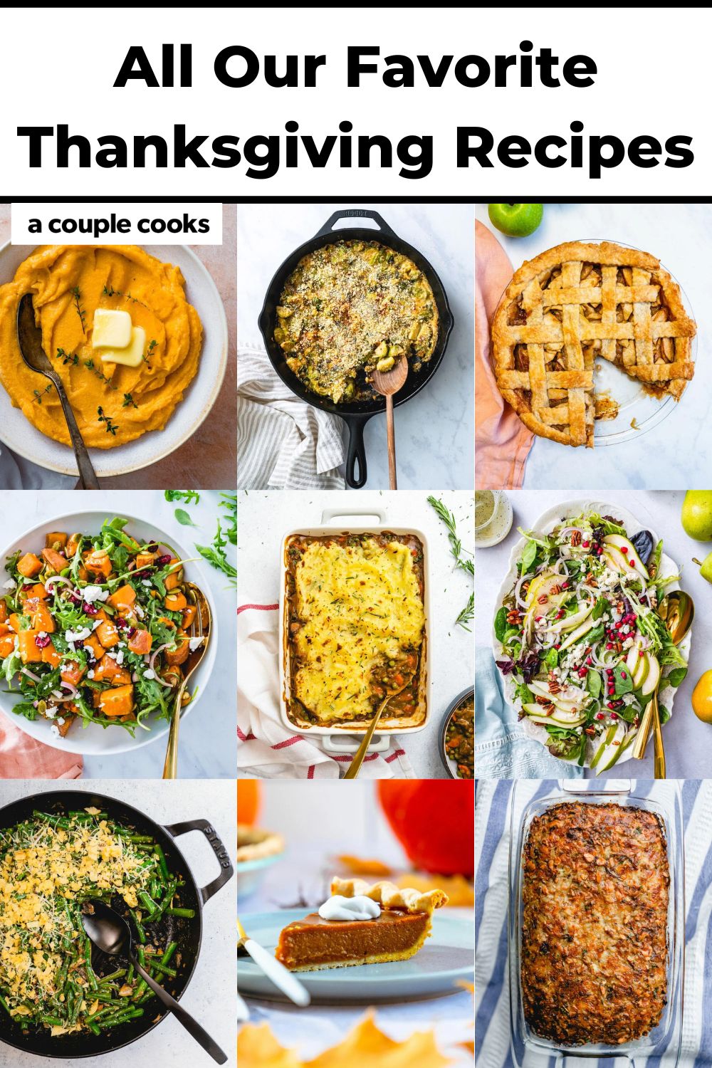 60 Best Thanksgiving Recipes (Sides to Dessert!) – A Couple Cooks