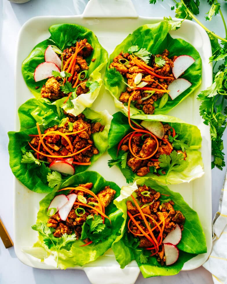 Easy Lettuce Wraps – A Couple Cooks