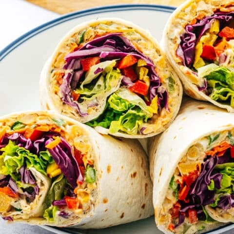 Easy Veggie Wrap – A Couple Cooks