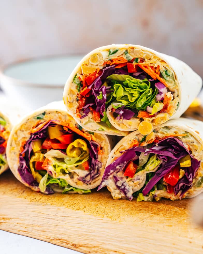 Easy Veggie Wrap – A Couple Cooks