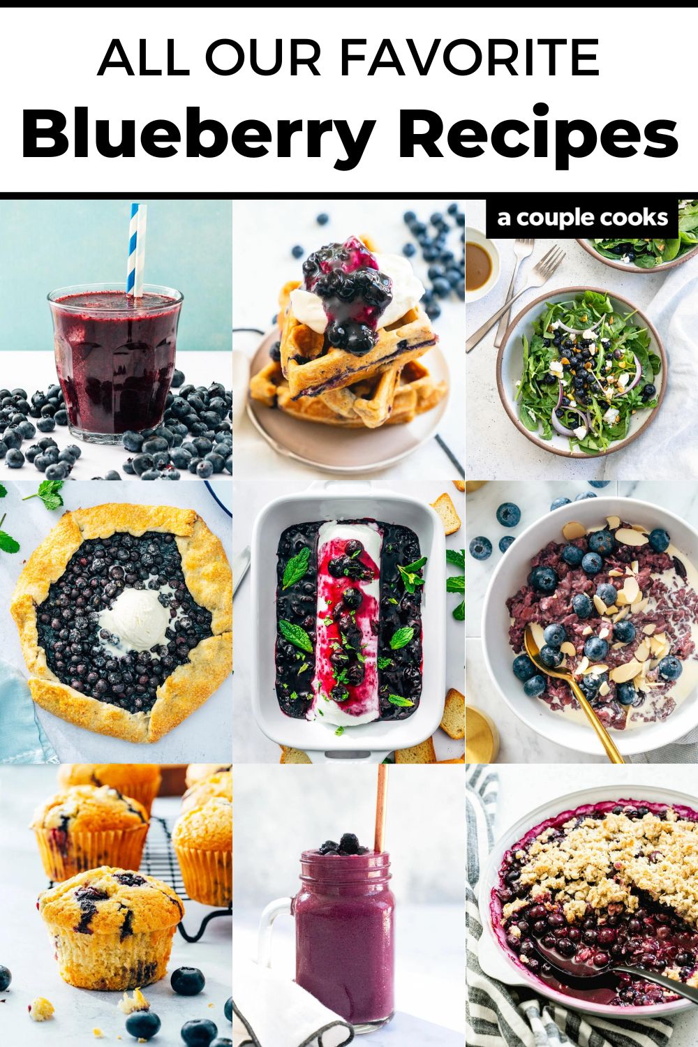 30 Fresh Blueberry Recipes – A Couple Cooks