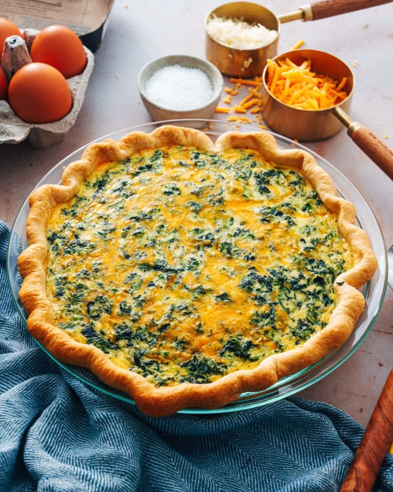 Spinach Quiche – A Couple Cooks