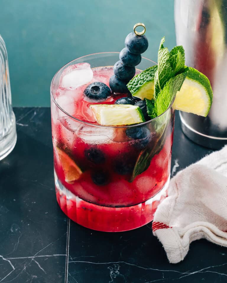Blueberry Vodka Smash – A Couple Cooks