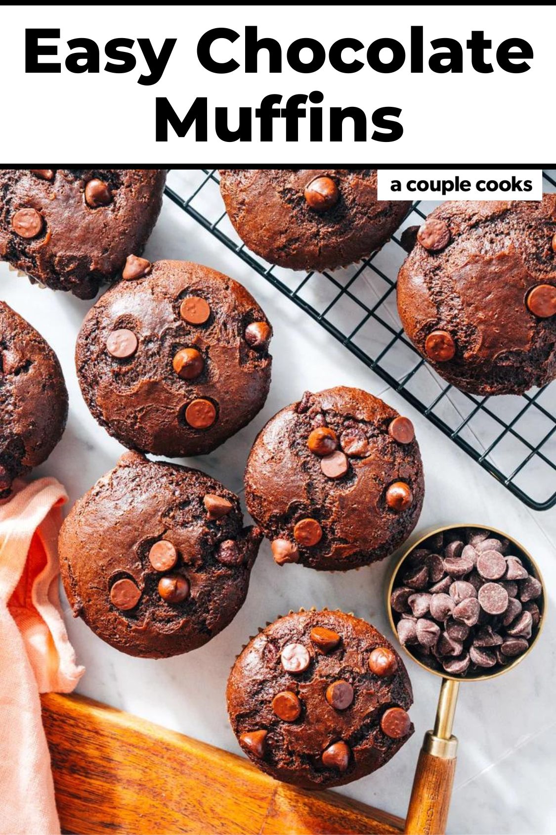 Easy Chocolate Muffins – A Couple Cooks