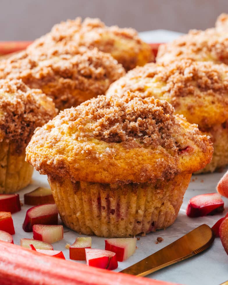 Muffins De Ruibarbo Con Streusel - Oh-asis
