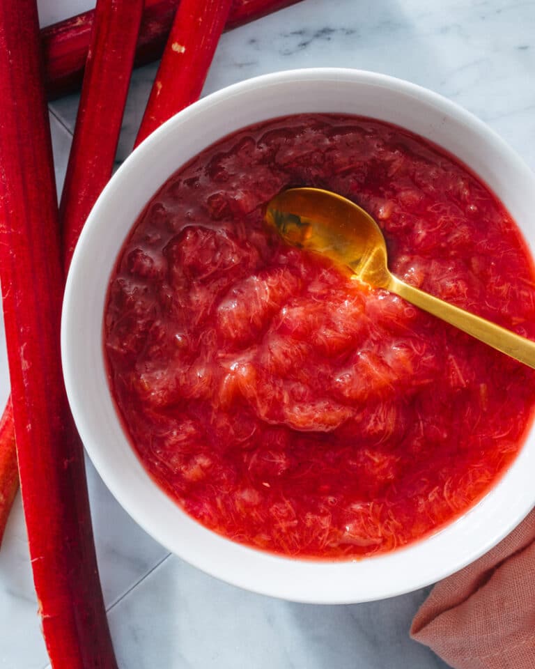 Easy Rhubarb Sauce – A Couple Cooks