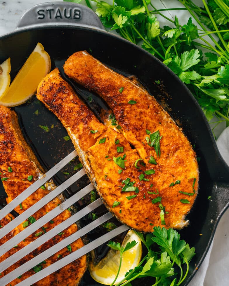 Easy Salmon Steak – A Couple Cooks