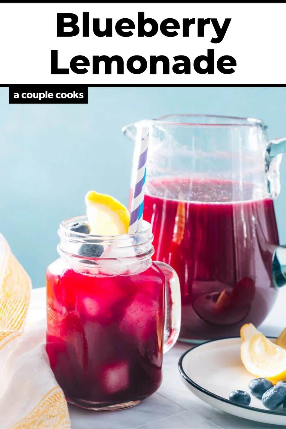 Blueberry Lemonade – A Couple Cooks