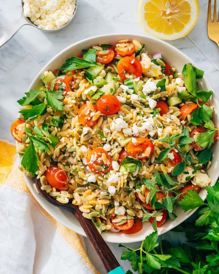 Orzo Pasta Salad – A Couple Cooks