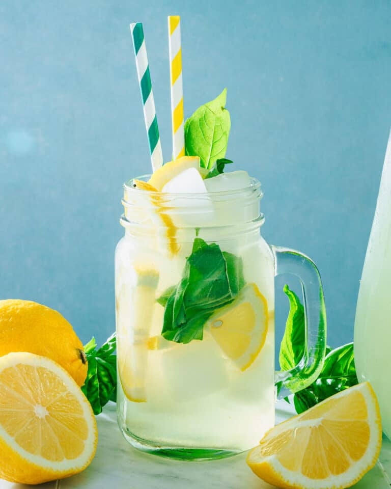 Basil Lemonade – A Couple Cooks