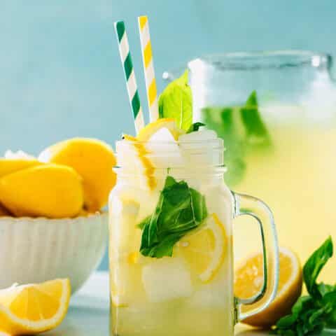 Basil Lemonade – A Couple Cooks