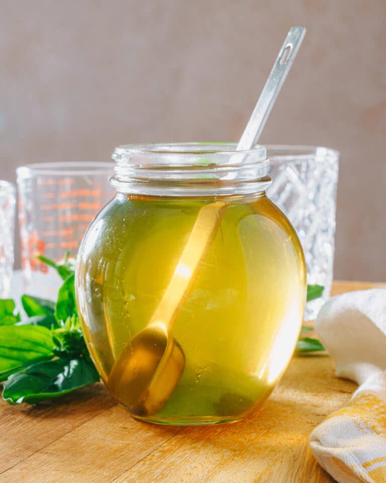 Basil Simple Syrup – A Couple Cooks