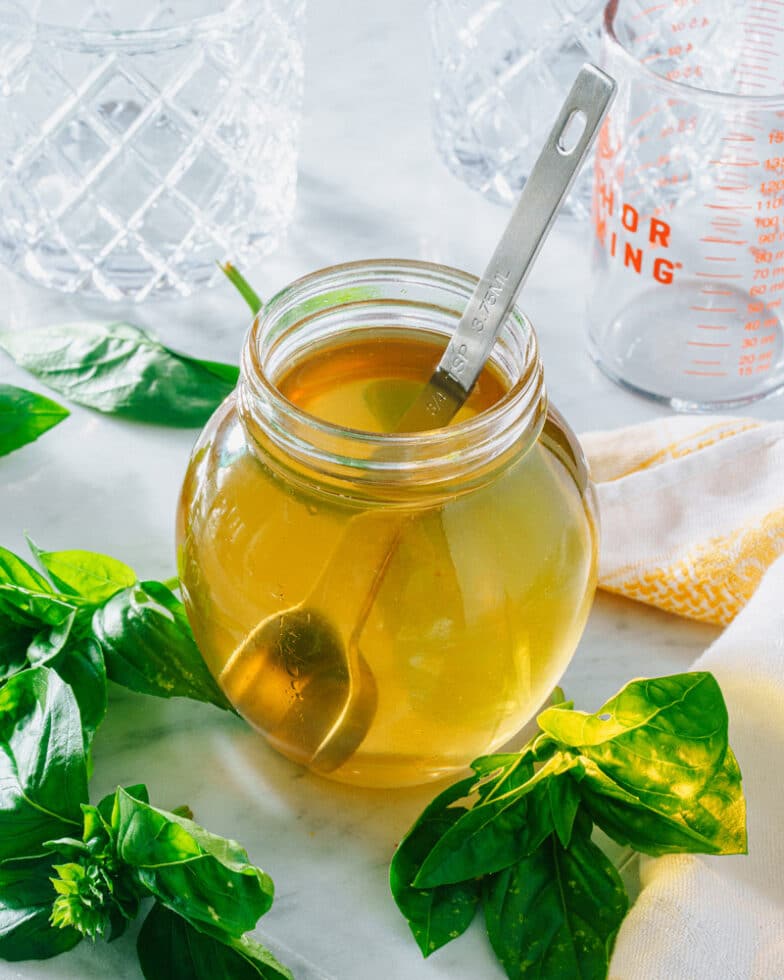 Basil Simple Syrup – A Couple Cooks
