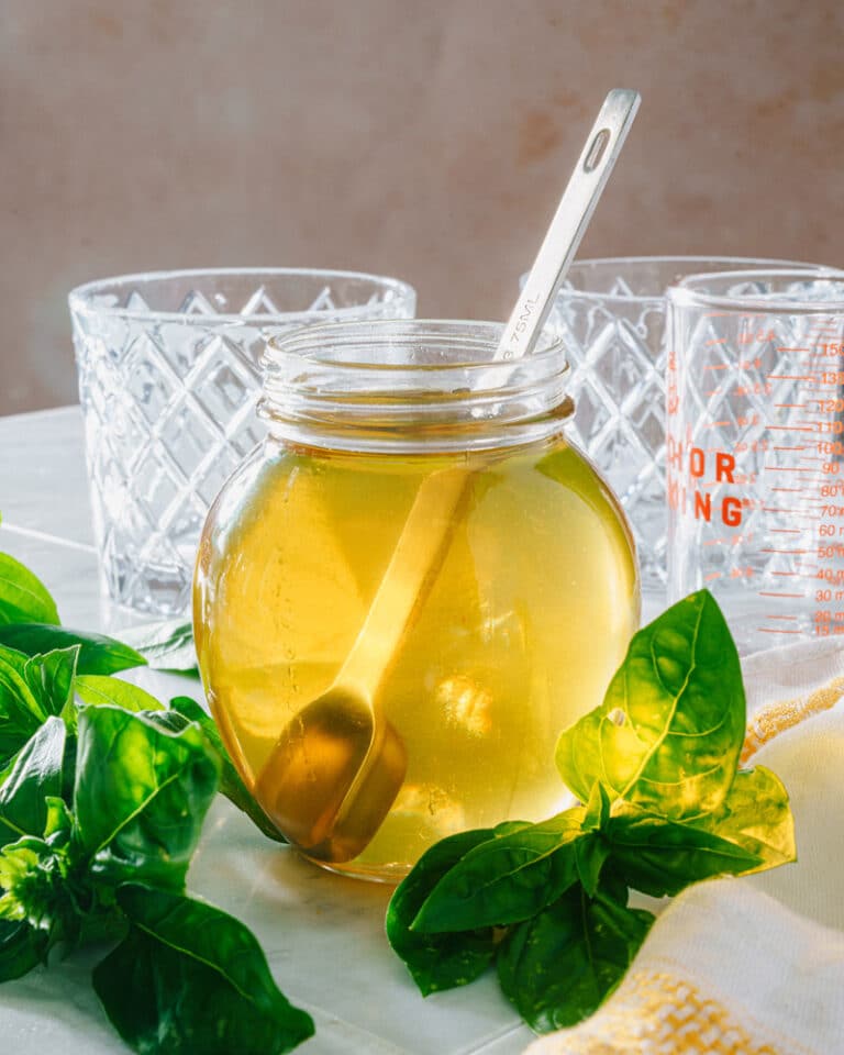 Basil Simple Syrup – A Couple Cooks