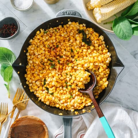 Skillet Fried Corn – A Couple Cooks